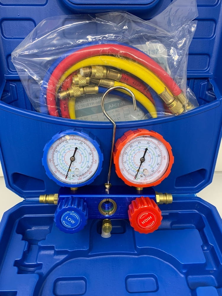 Manometro Manifold Refrigeracion Con Valija R410 R134 R22 – Refricom